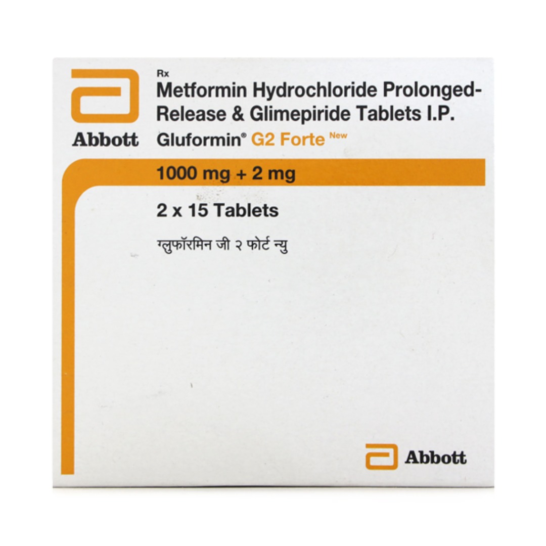 Gluformin G2 Forte New Tablet PR - Uses, Price, Substitute, Side ...