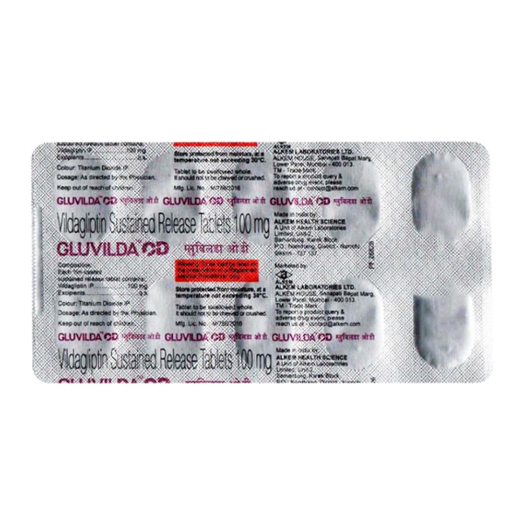 Gluvilda OD 100mg Tablet - Uses, Price, Substitute, Side Effects and ...