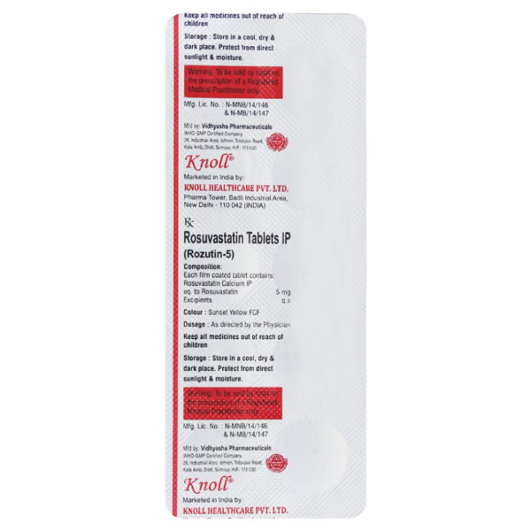 Rozutin 5 Tablet - Uses, Price, Substitute, Side Effects and Benefits