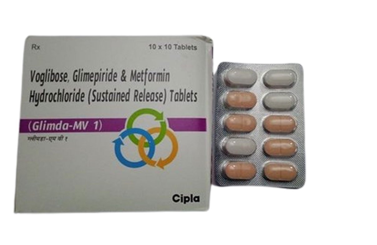 Glimda-MV 1 Tablet SR - Uses, Price, Substitute, Side Effects and Benefits