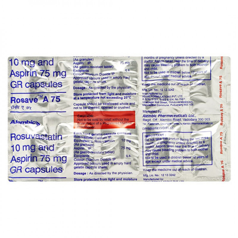 Rosave A 75 Capsule - Uses, Price, Substitute, Side Effects and Benefits