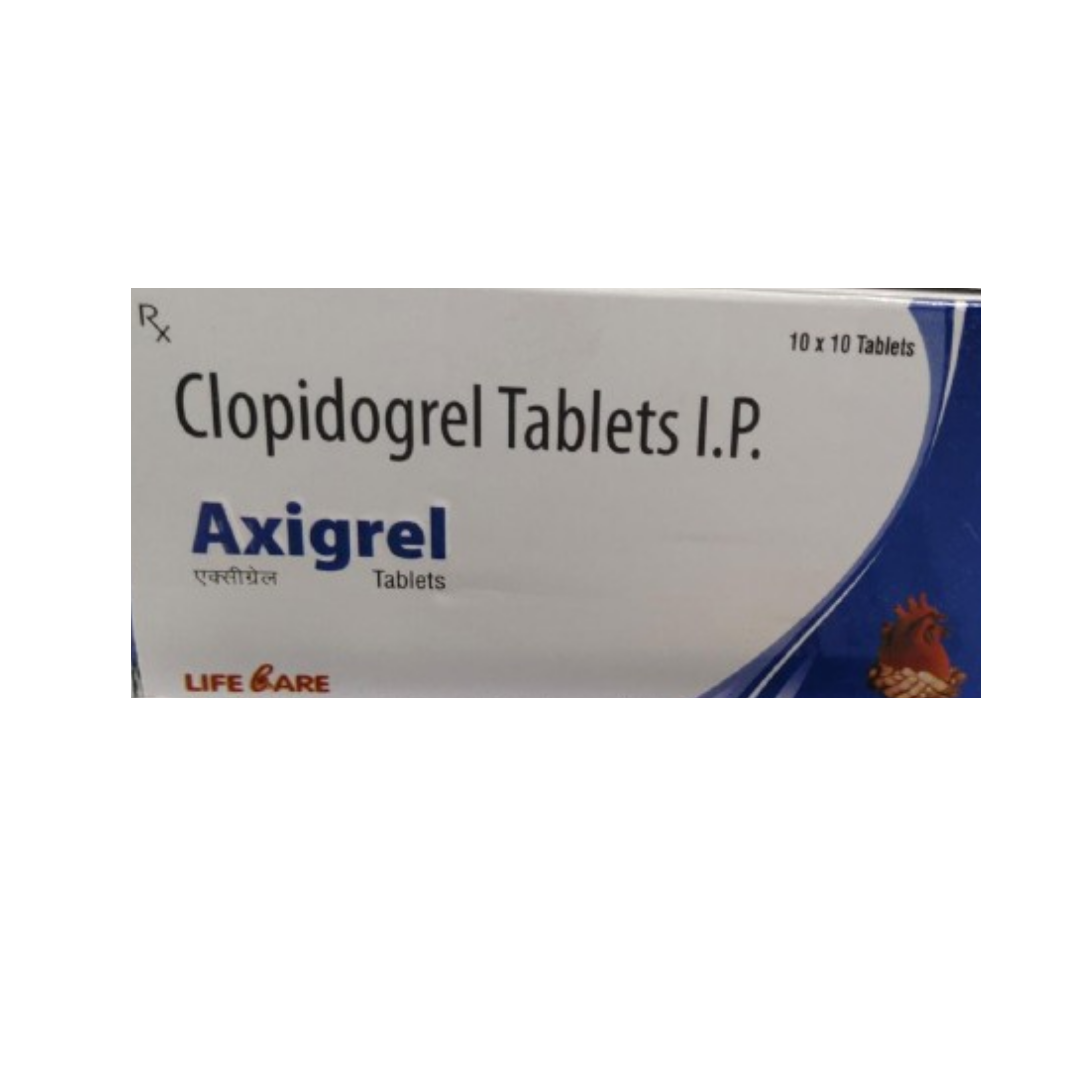 Axigrel 75mg Tablet - Uses, Price, Substitute, Side Effects and Benefits