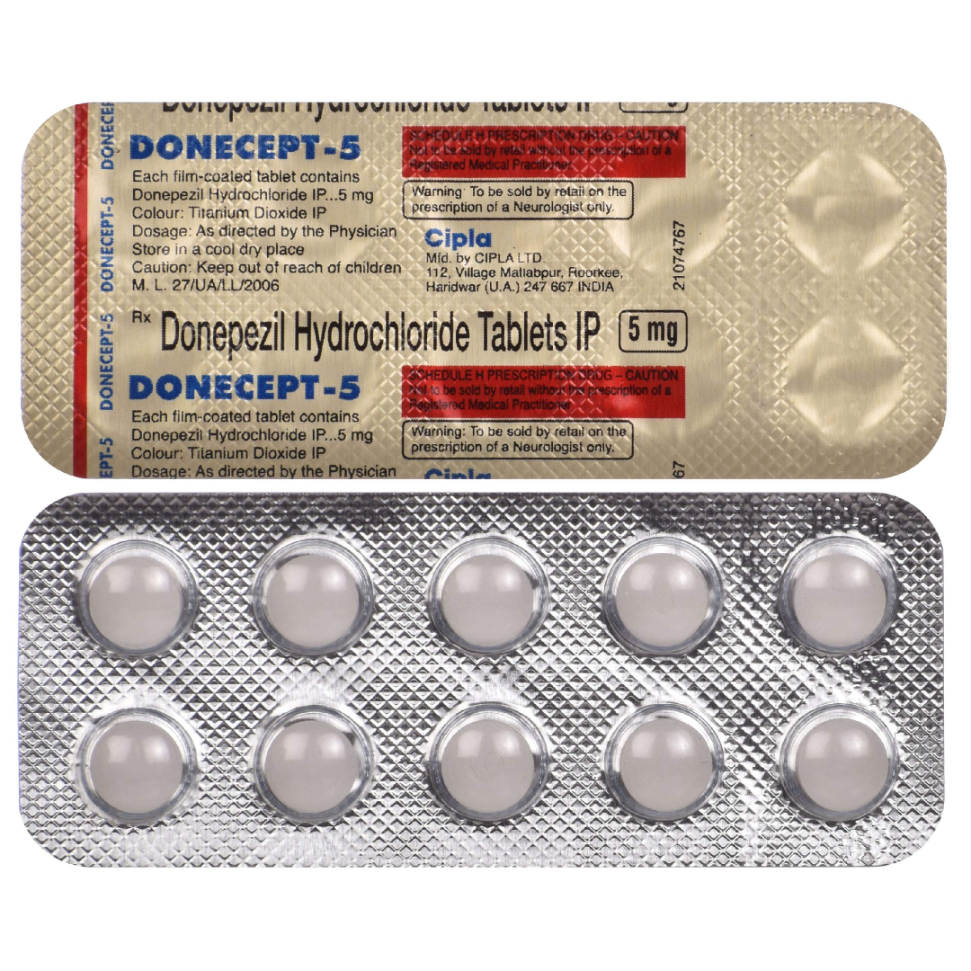Donecept 5 Tablet - Uses, Price, Substitute, Side Effects and Benefits