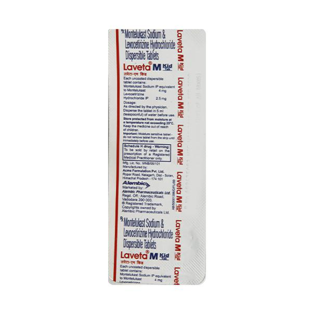 Laveta M Kid Tablet - Uses, Price, Substitute, Side Effects and Benefits