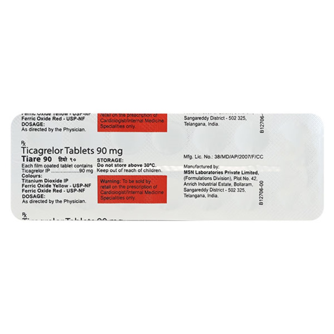 Tiare 90mg Tablet - Uses, Price, Substitute, Side Effects and Benefits