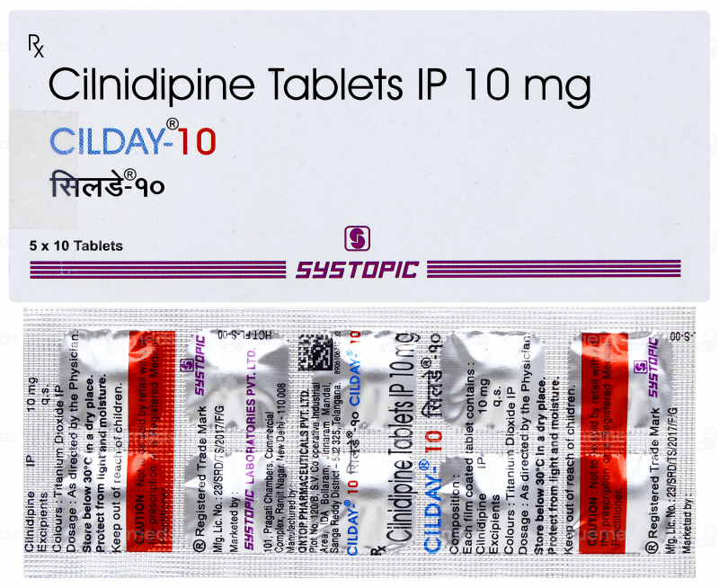 Cilday 10mg Tablet - Uses, Price, Substitute, Side Effects and Benefits