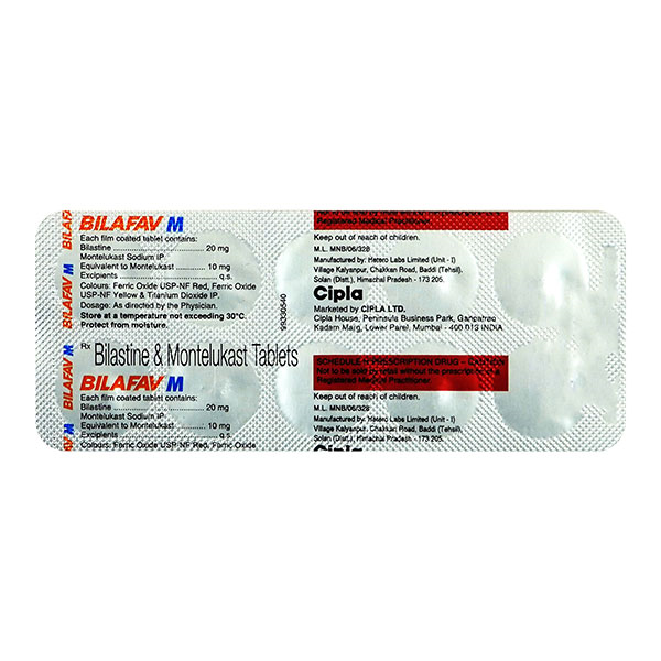 Bilafav M Tablet - Uses, Price, Substitute, Side Effects and Benefits