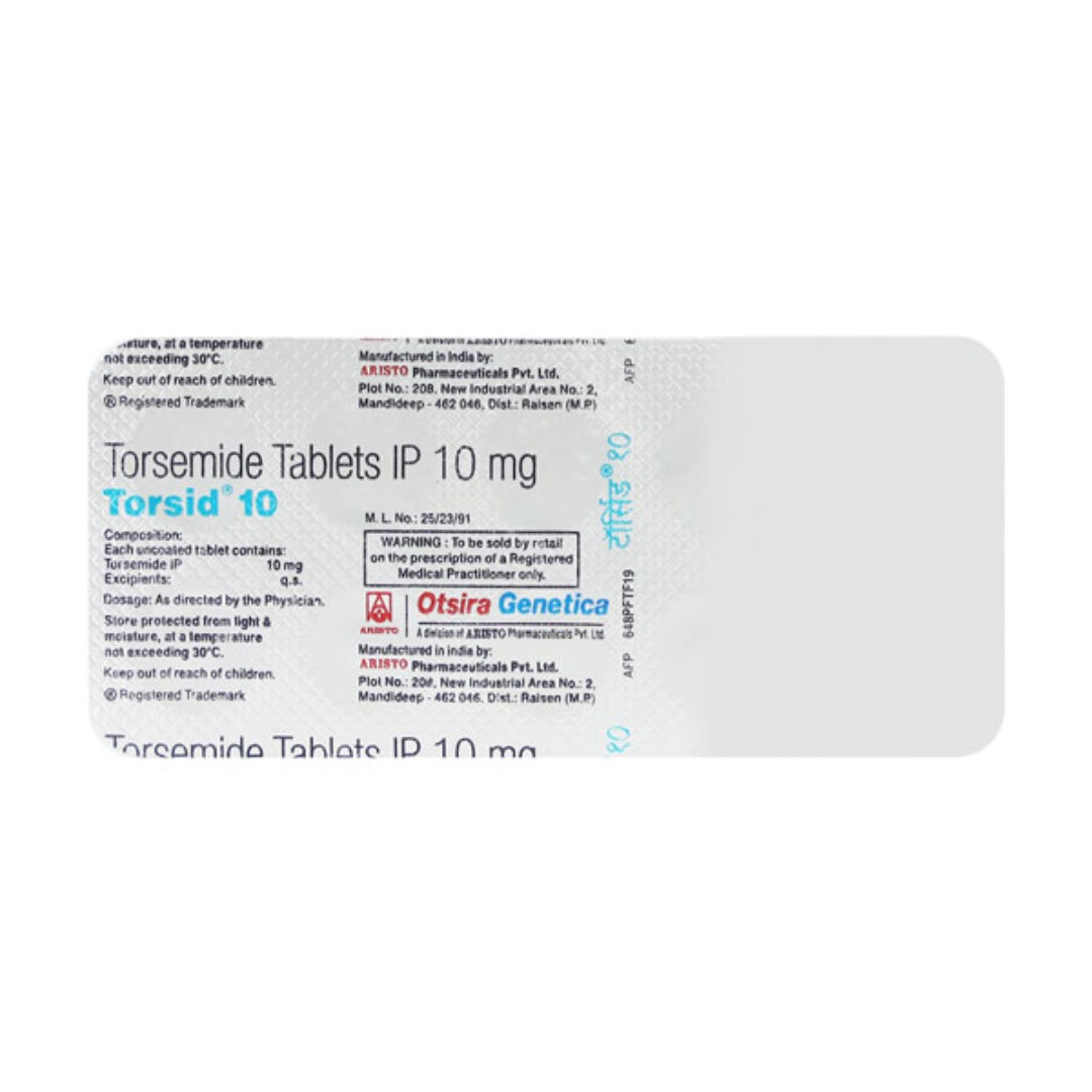 Torsid 10 Tablet - Uses, Price, Substitute, Side Effects and Benefits
