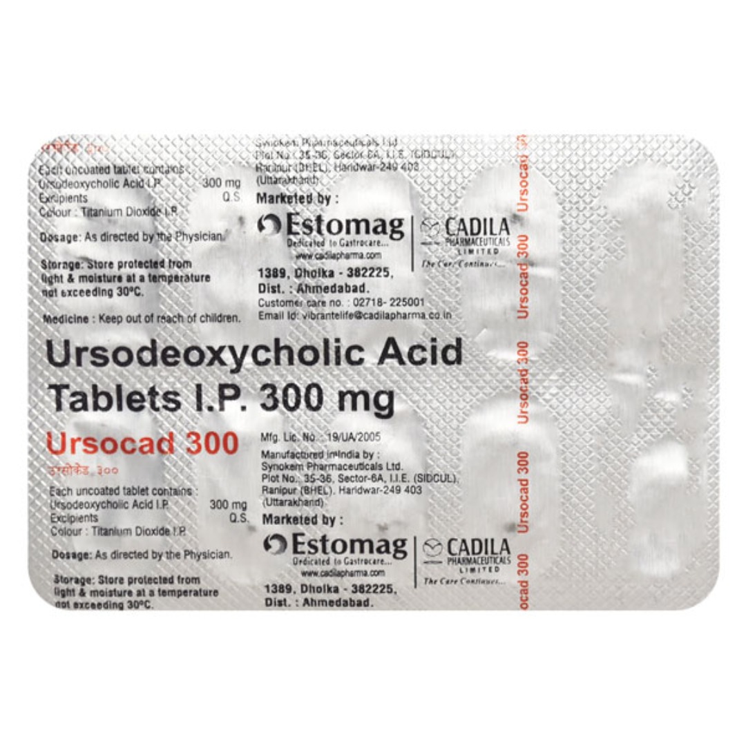 Ursocad 300 Tablet - Uses, Price, Substitute, Side Effects and Benefits