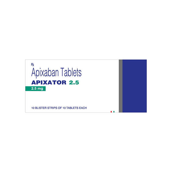 Apixator 2.5 Tablet - Uses, Price, Substitute, Side Effects and Benefits