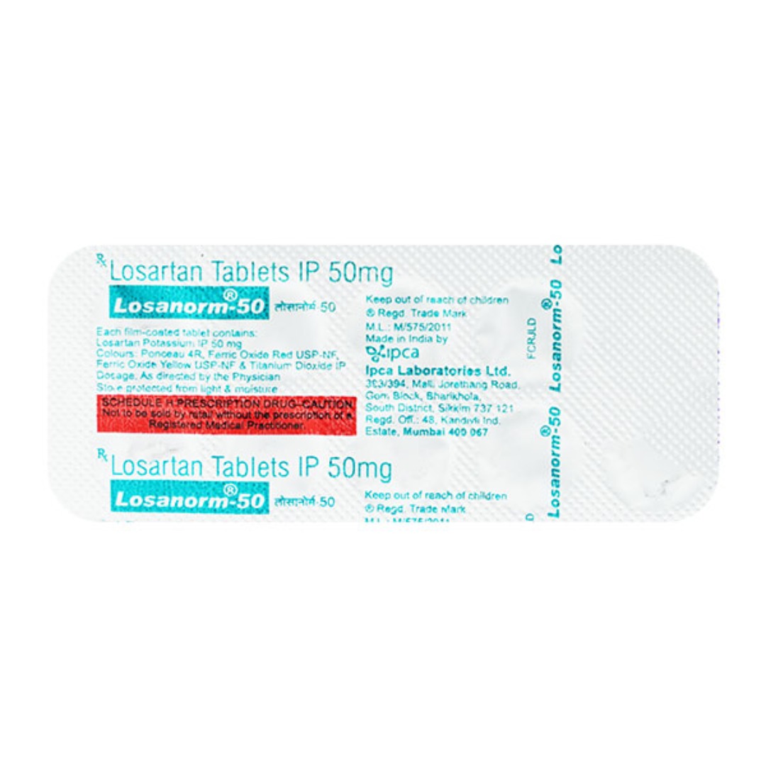 Losanorm 50 Tablet - Uses, Price, Substitute, Side Effects and Benefits