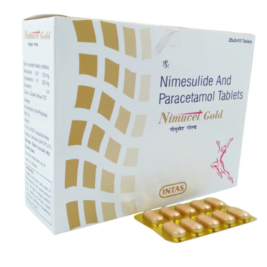 Nimucet Gold 100mg/325mg Tablet - Uses, Price, Substitute, Side Effects ...