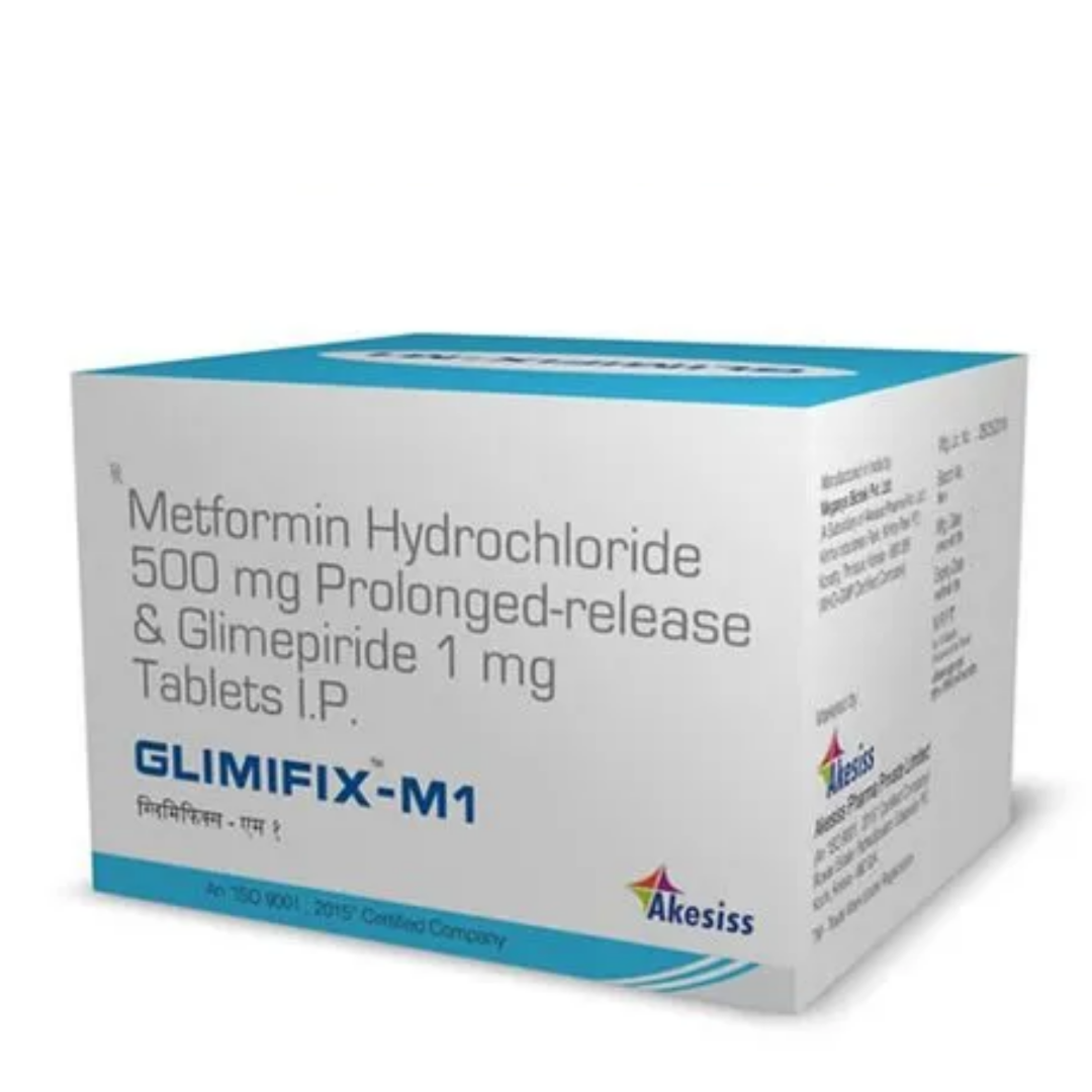 Glimifix M 1 mg/500 mg Tablet - Uses, Price, Substitute, Side Effects ...