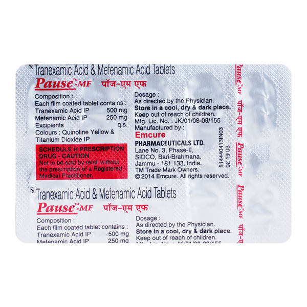 Pause MF Tablet - Uses, Price, Substitute, Side Effects and Benefits