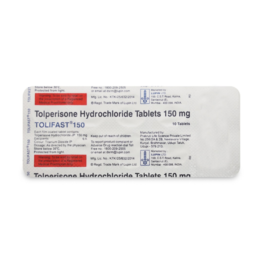 Tolifast 150 Tablet - Uses, Price, Substitute, Side Effects and Benefits