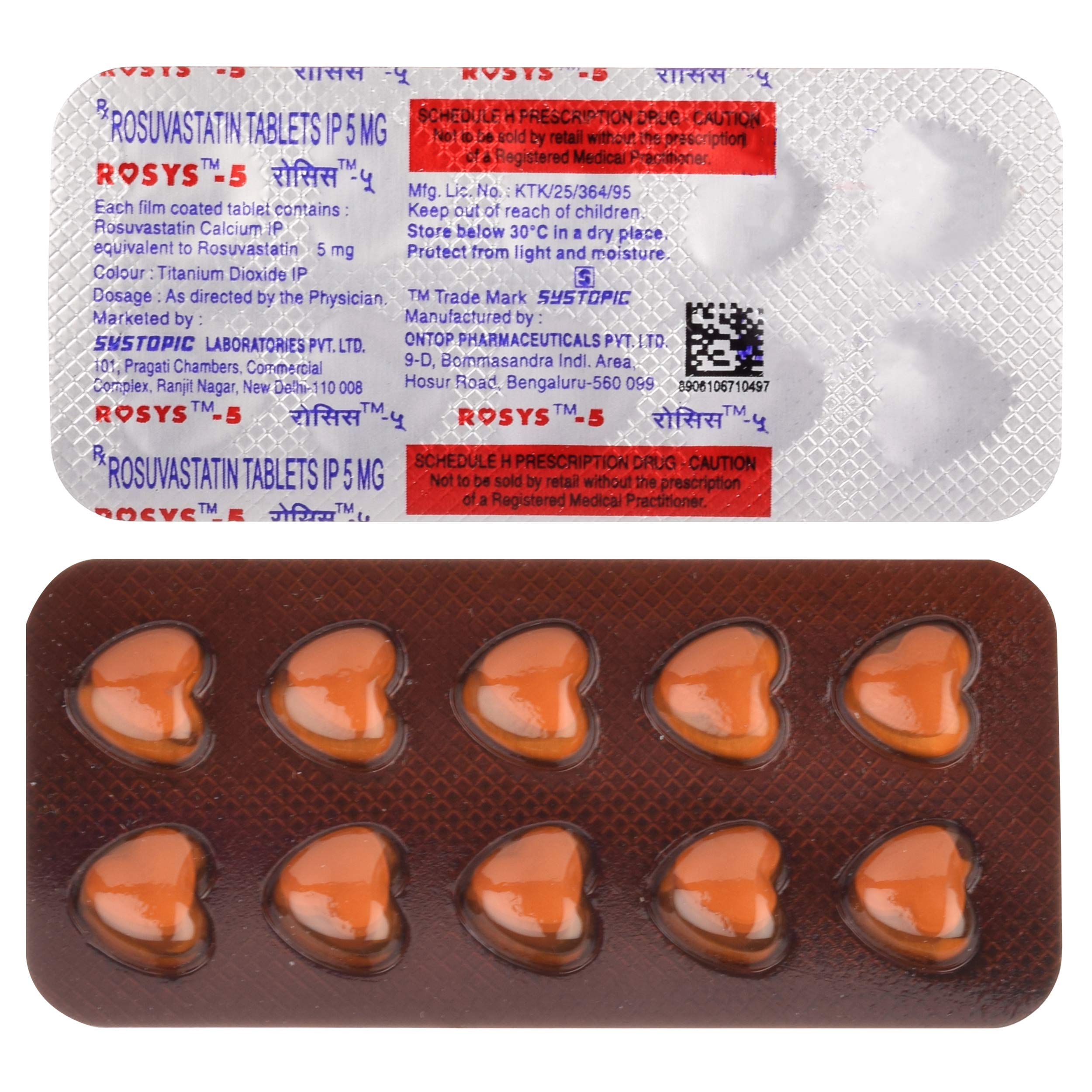 Rosys 5 Tablet - Uses, Price, Substitute, Side Effects and Benefits