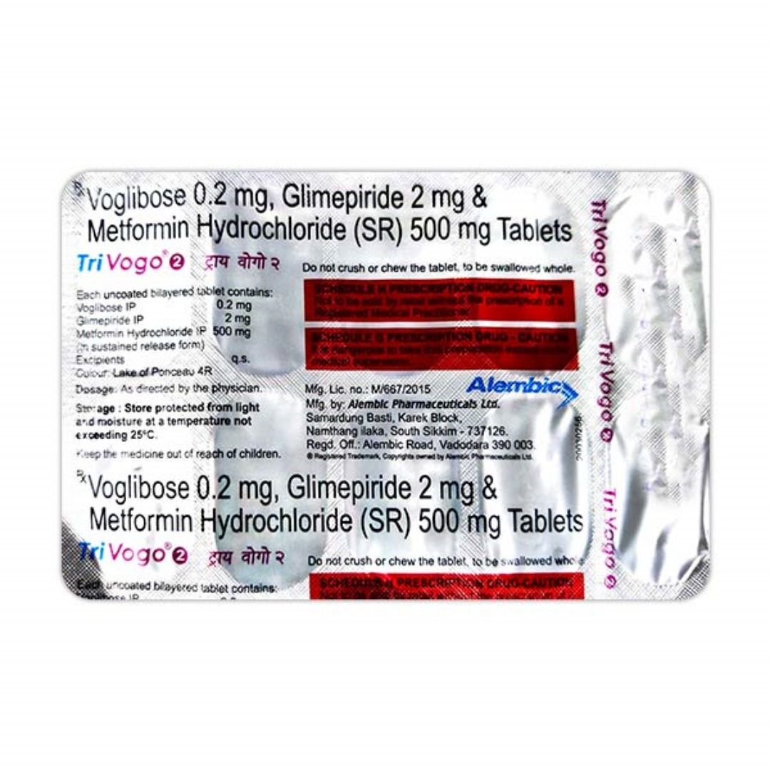 Trivogo 2 Tablet SR - Uses, Price, Substitute, Side Effects and Benefits