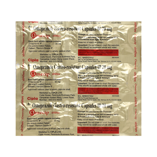 Omecip Capsule - Uses, Price, Substitute, Side Effects and Benefits