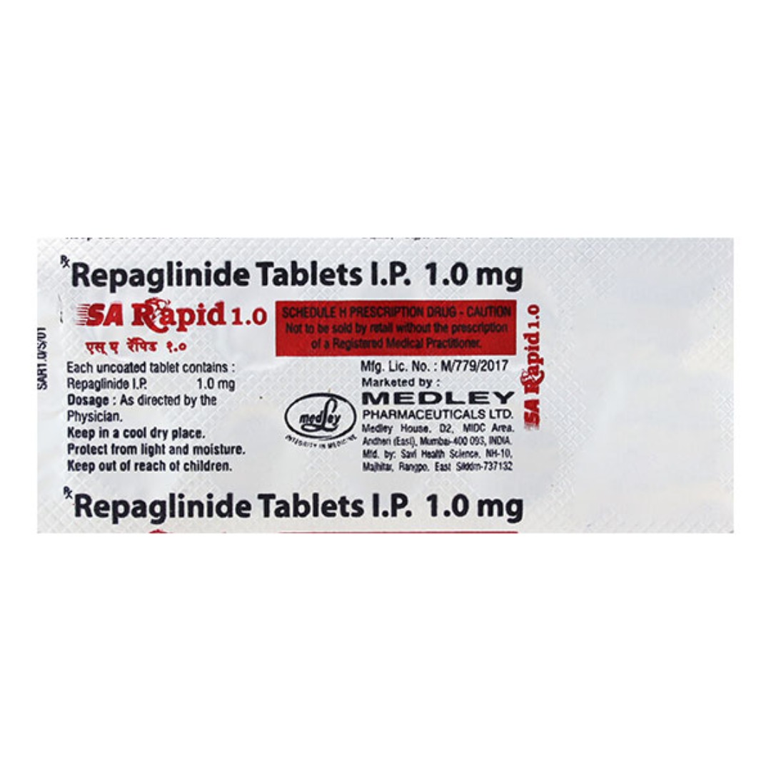 SA Rapid 1mg Tablet - Uses, Price, Substitute, Side Effects and Benefits
