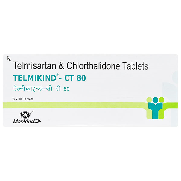 Telmikind CT 80mg/12.5mg Tablet - Uses, Price, Substitute, Side Effects ...