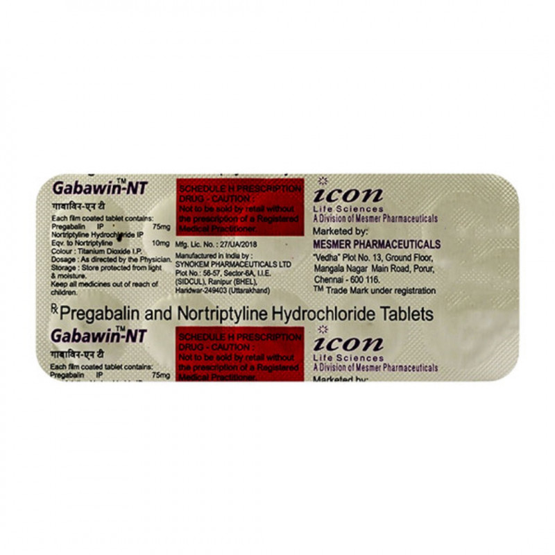 Gabawin-NT Tablet - Uses, Price, Substitute, Side Effects and Benefits