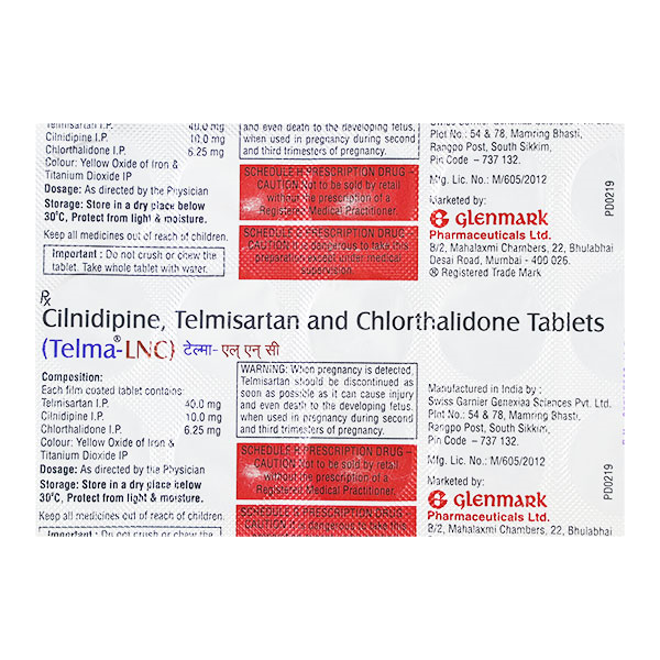Telma-LNC Tablet - Uses, Price, Substitute, Side Effects and Benefits