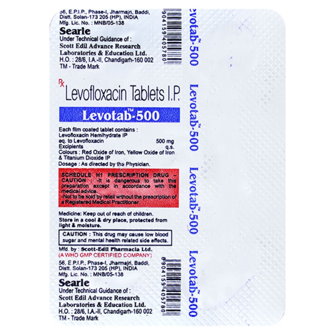 Levotab 500mg Tablet - Uses, Price, Substitute, Side Effects and Benefits