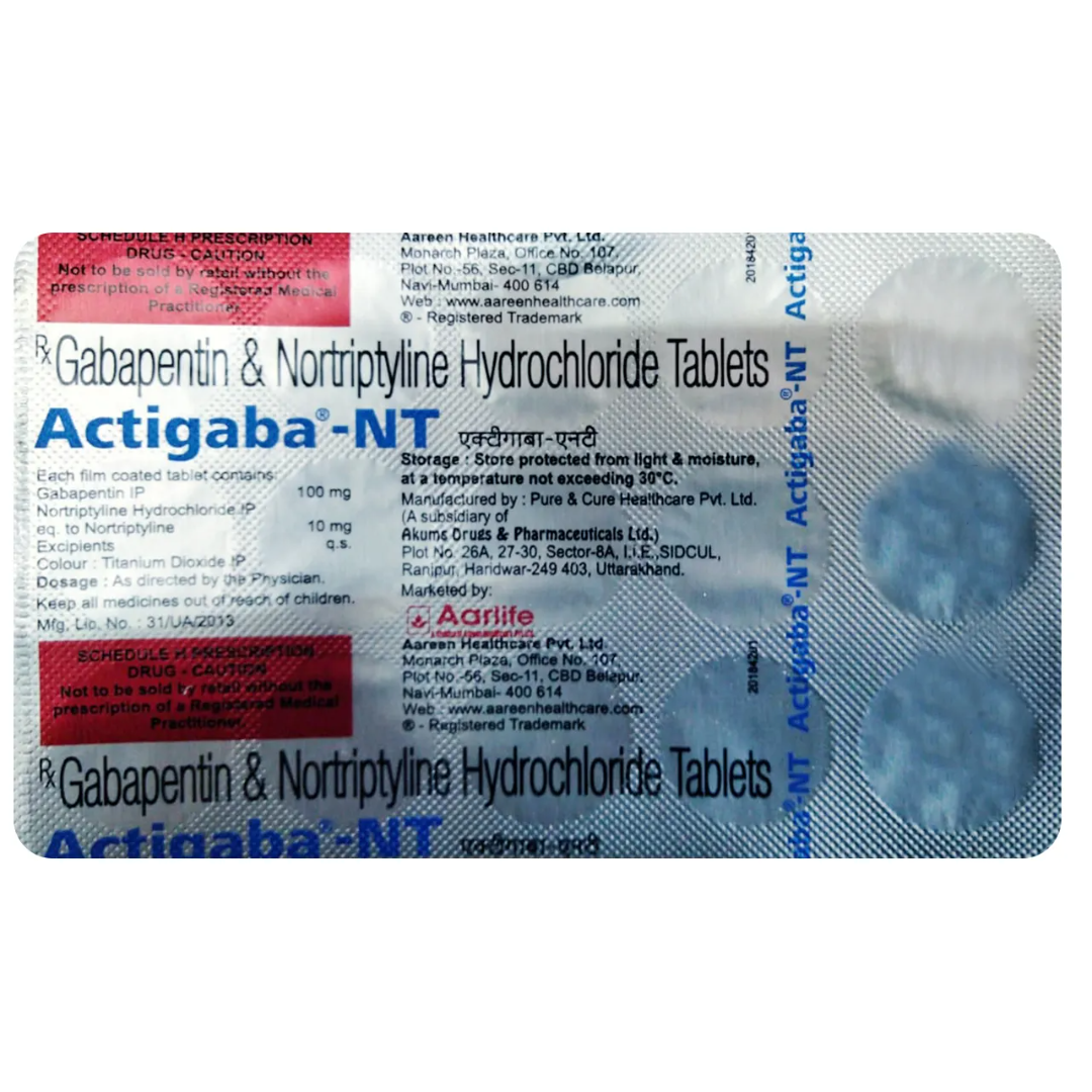 Actigaba NT 400mg/10mg Tablet - Uses, Price, Substitute, Side Effects ...