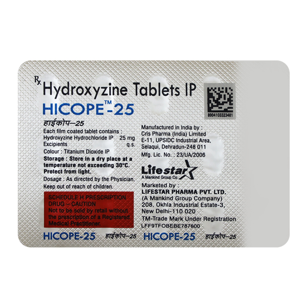 Hicope 25 Tablet - Uses, Price, Substitute, Side Effects and Benefits