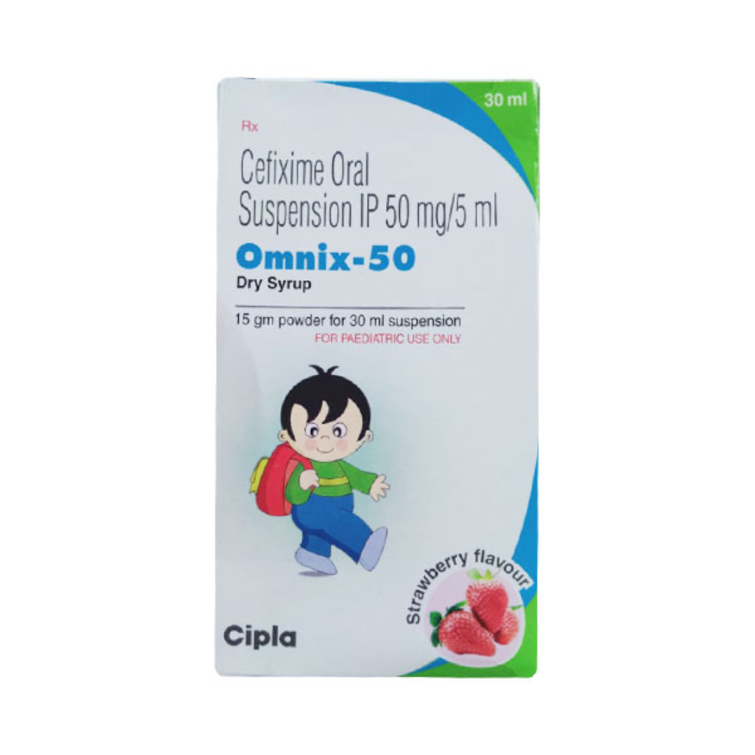 Omnix 50 Dry Syrup - Uses, Price, Substitute, Side Effects and Benefits