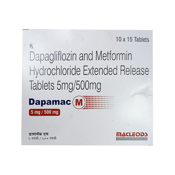 Dapamac M 5mg/500mg Tablet ER - Uses, Price, Substitute, Side Effects ...
