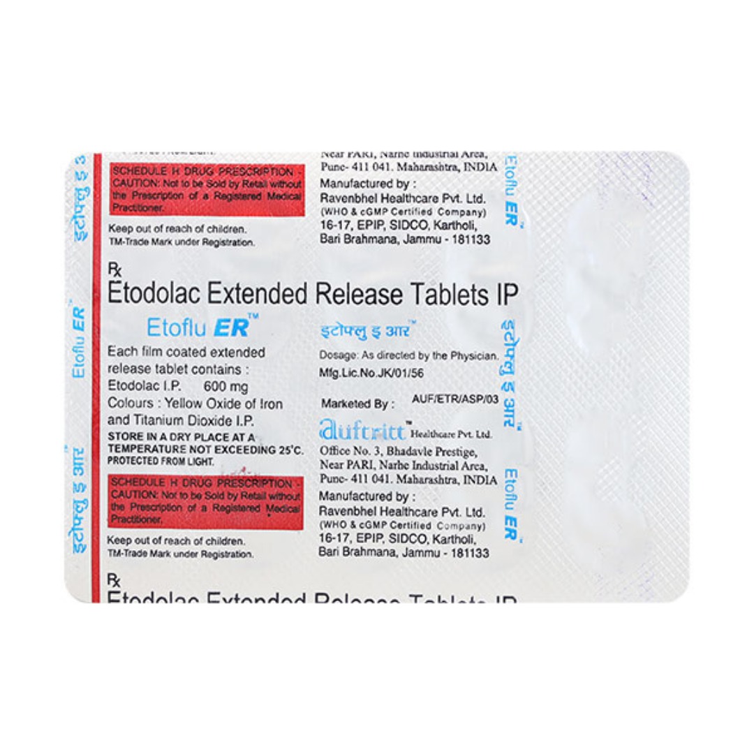 Etoflu 600mg Tablet ER - Uses, Price, Substitute, Side Effects and Benefits