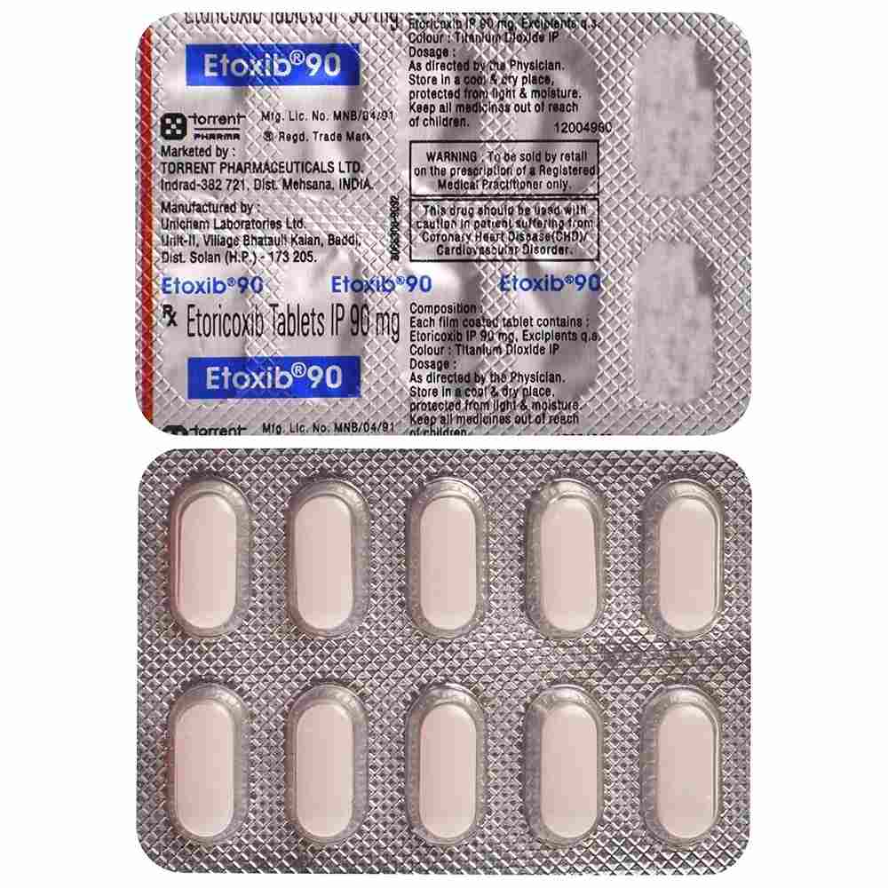 Etoxib 90 Tablet - Uses, Price, Substitute, Side Effects and Benefits