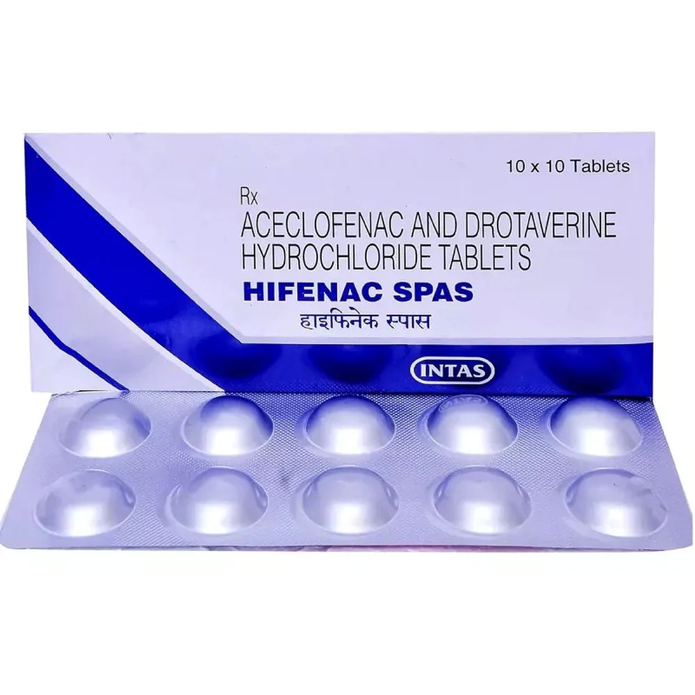 Hifenac Spas Tablet - Uses, Price, Substitute, Side Effects and Benefits
