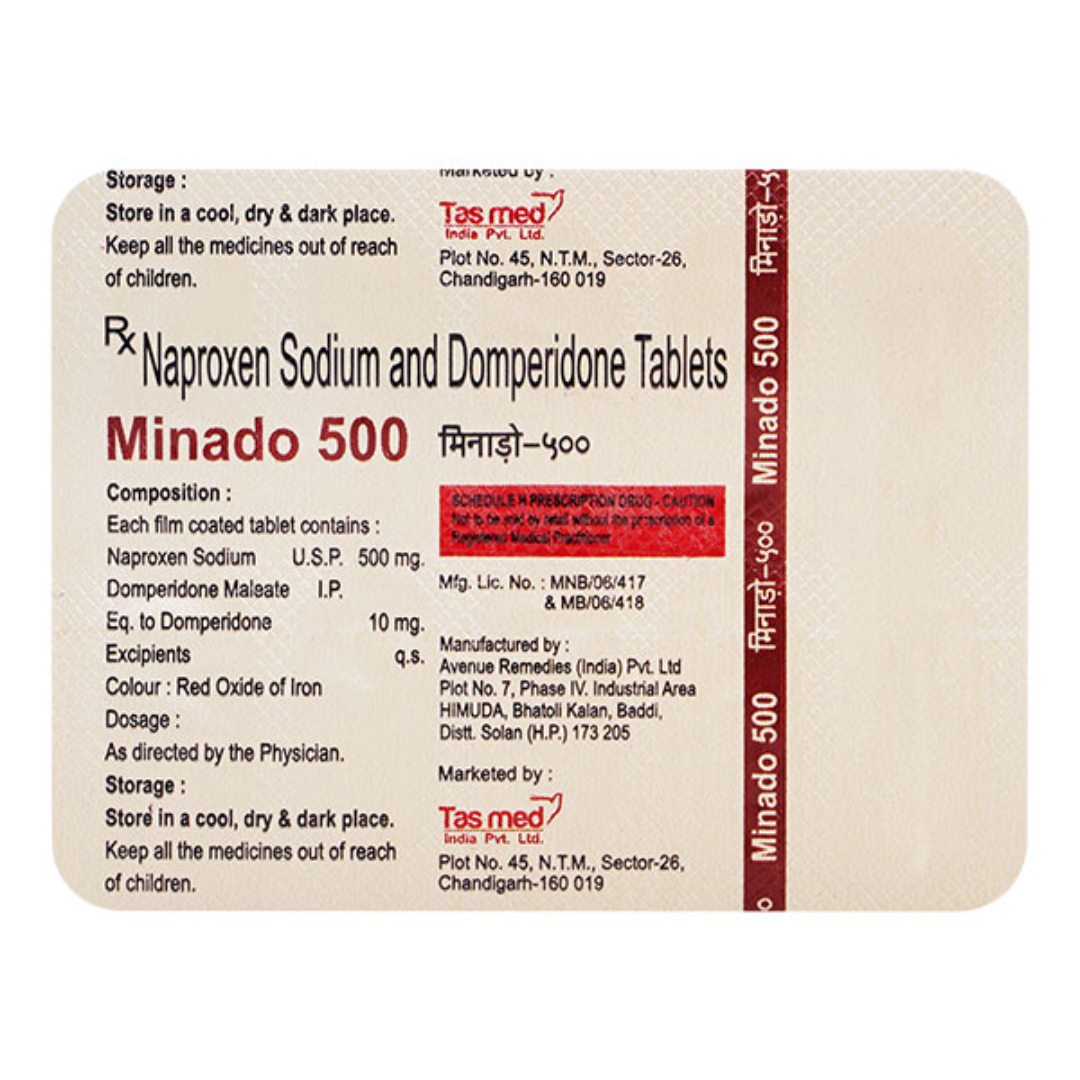Minado 500 Tablet - Uses, Price, Substitute, Side Effects and Benefits