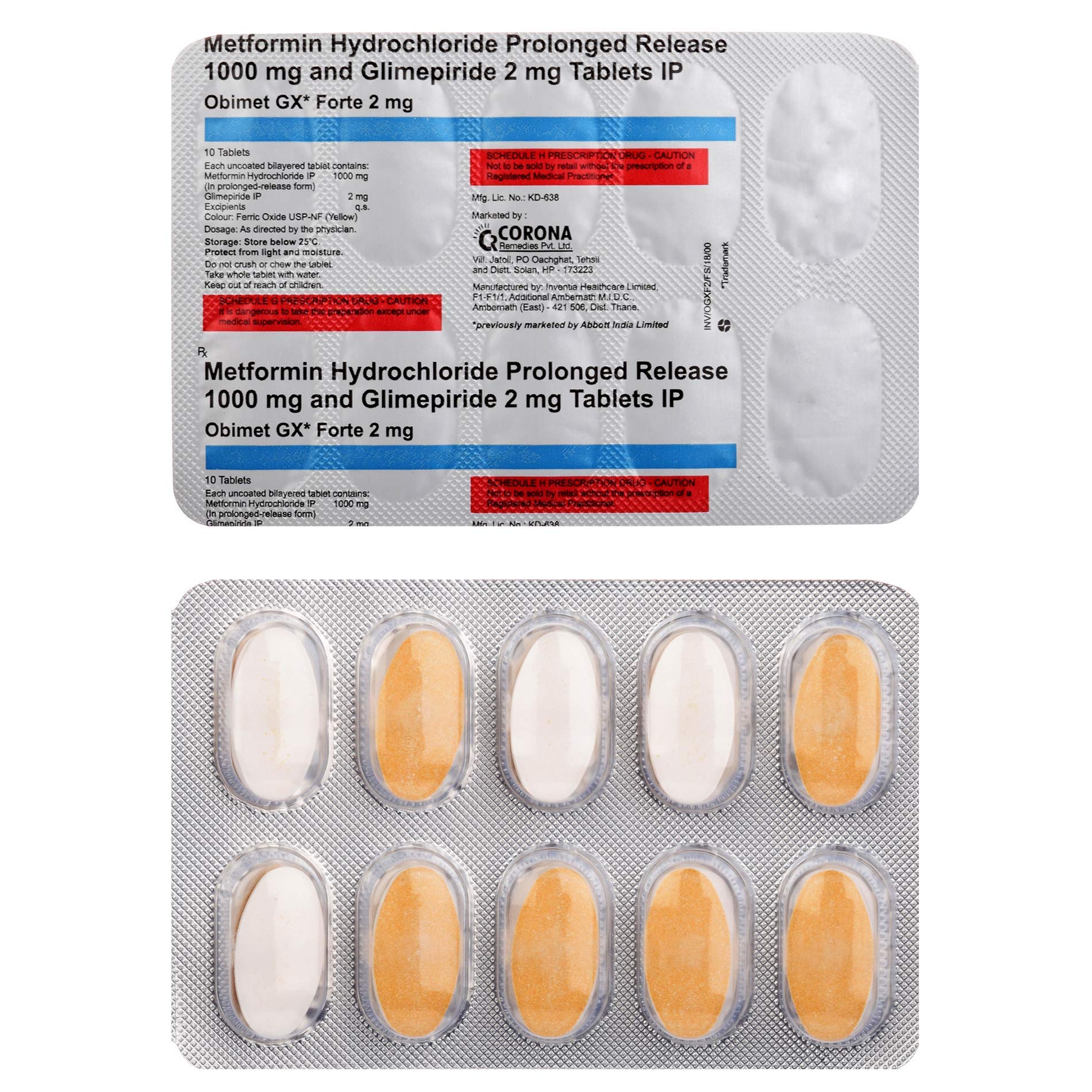 Obimet GX Forte 2mg Tablet PR - Uses, Price, Substitute, Side Effects ...