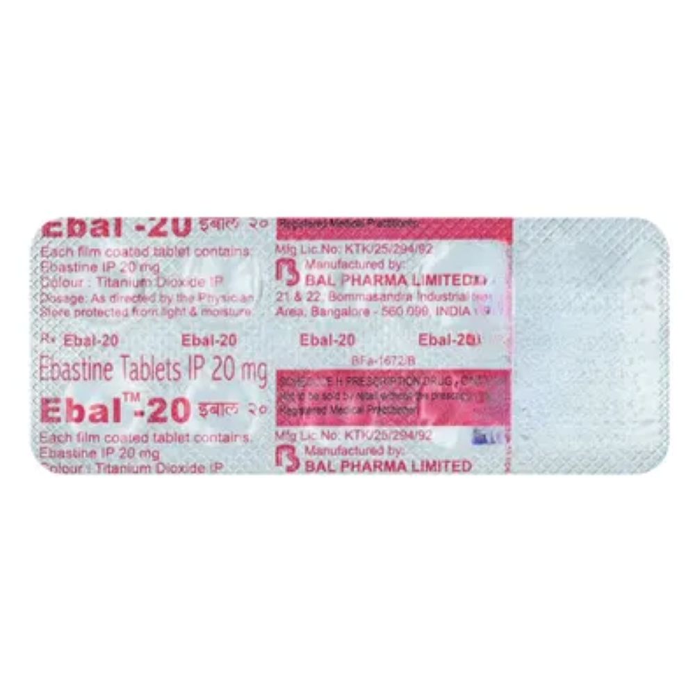 Ebal 20 Tablet - Uses, Price, Substitute, Side Effects and Benefits