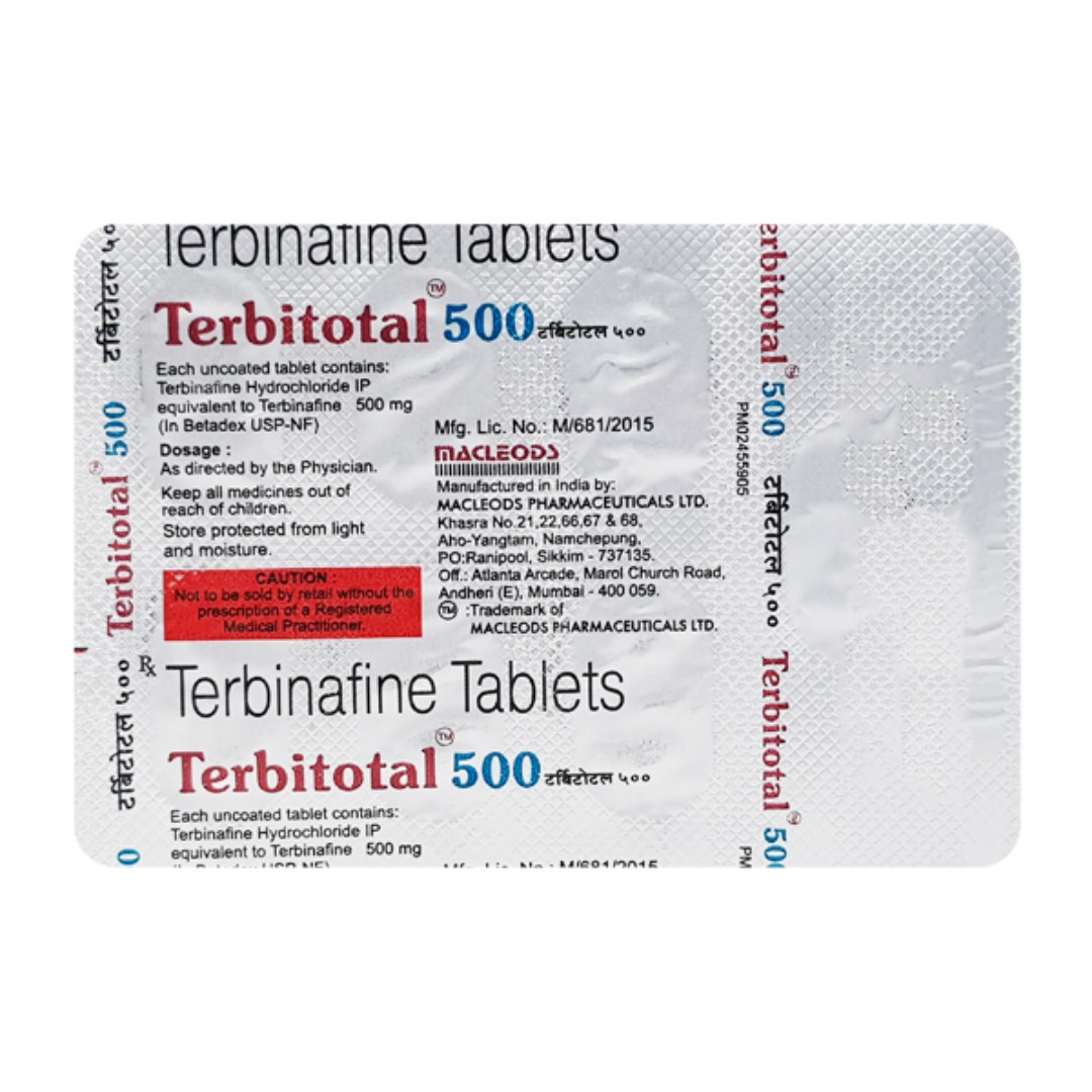 Terbitotal 500 Tablet - Uses, Price, Substitute, Side Effects and Benefits