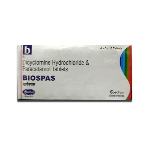 Biospas 20mg/325mg Tablet - Uses, Price, Substitute, Side Effects and ...