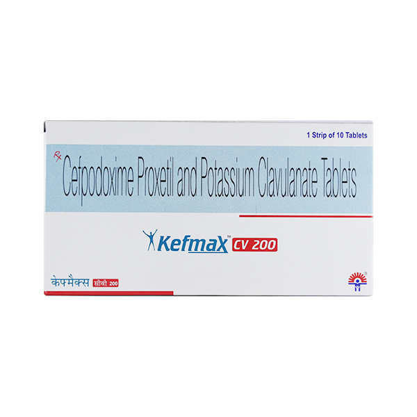 Kefmax CV 200 mg/125 mg Tablet - Uses, Price, Substitute, Side Effects ...