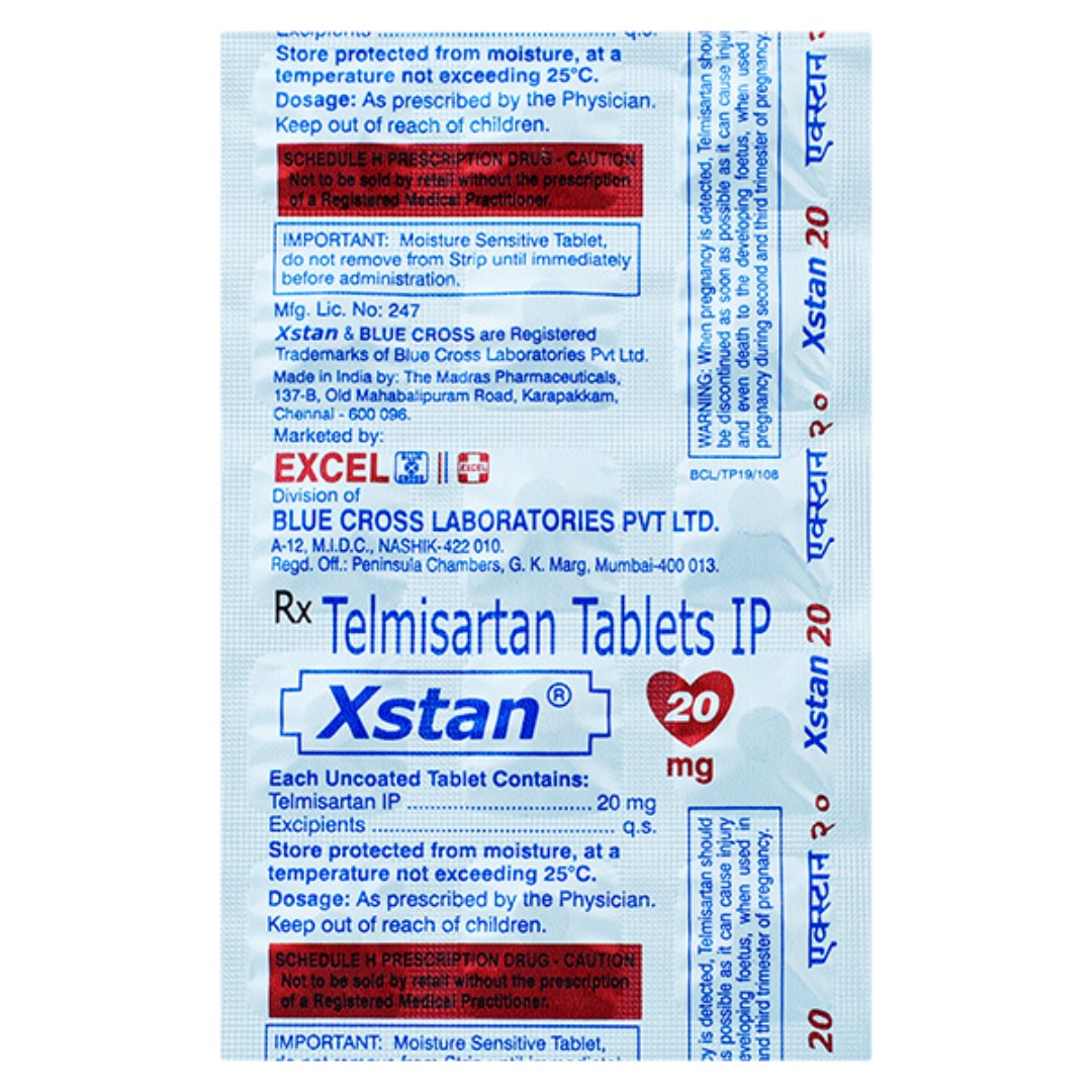 Xstan 20mg Tablet - Uses, Price, Substitute, Side Effects and Benefits