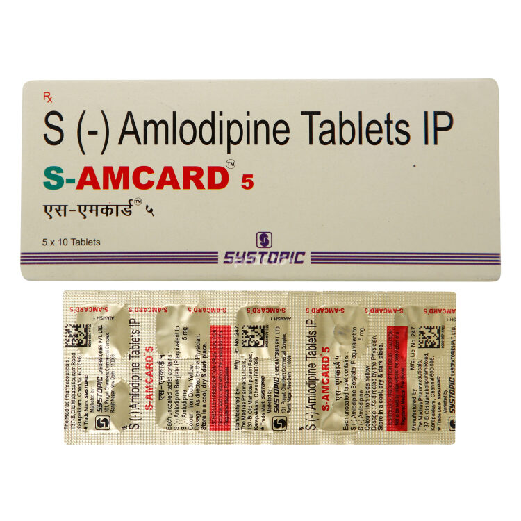 S-Amcard 5 Tablet - Uses, Price, Substitute, Side Effects and Benefits