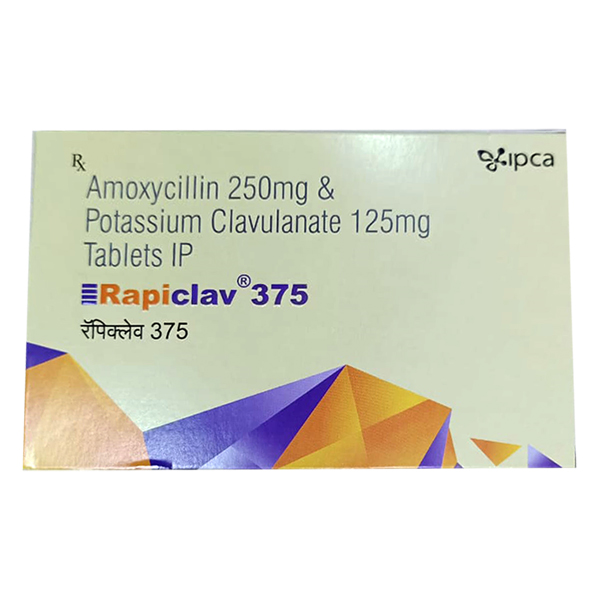 Rapiclav 375 Tablet - Uses, Price, Substitute, Side Effects and Benefits