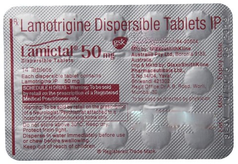 Lamictal 50mg Tablet DT - Uses, Price, Substitute, Side Effects and ...