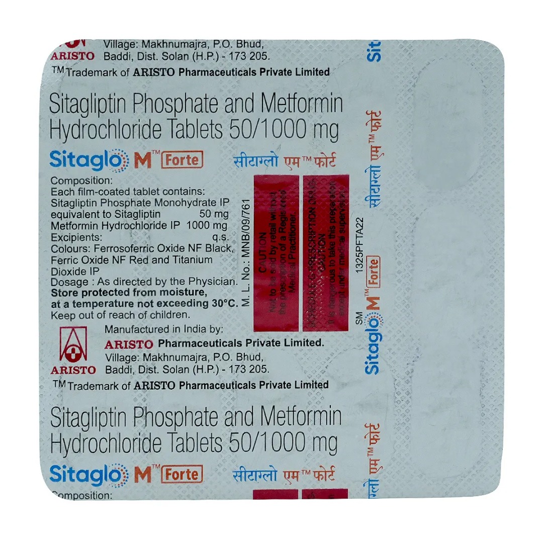 Sitaglo M Forte Tablet - Uses, Price, Substitute, Side Effects and Benefits