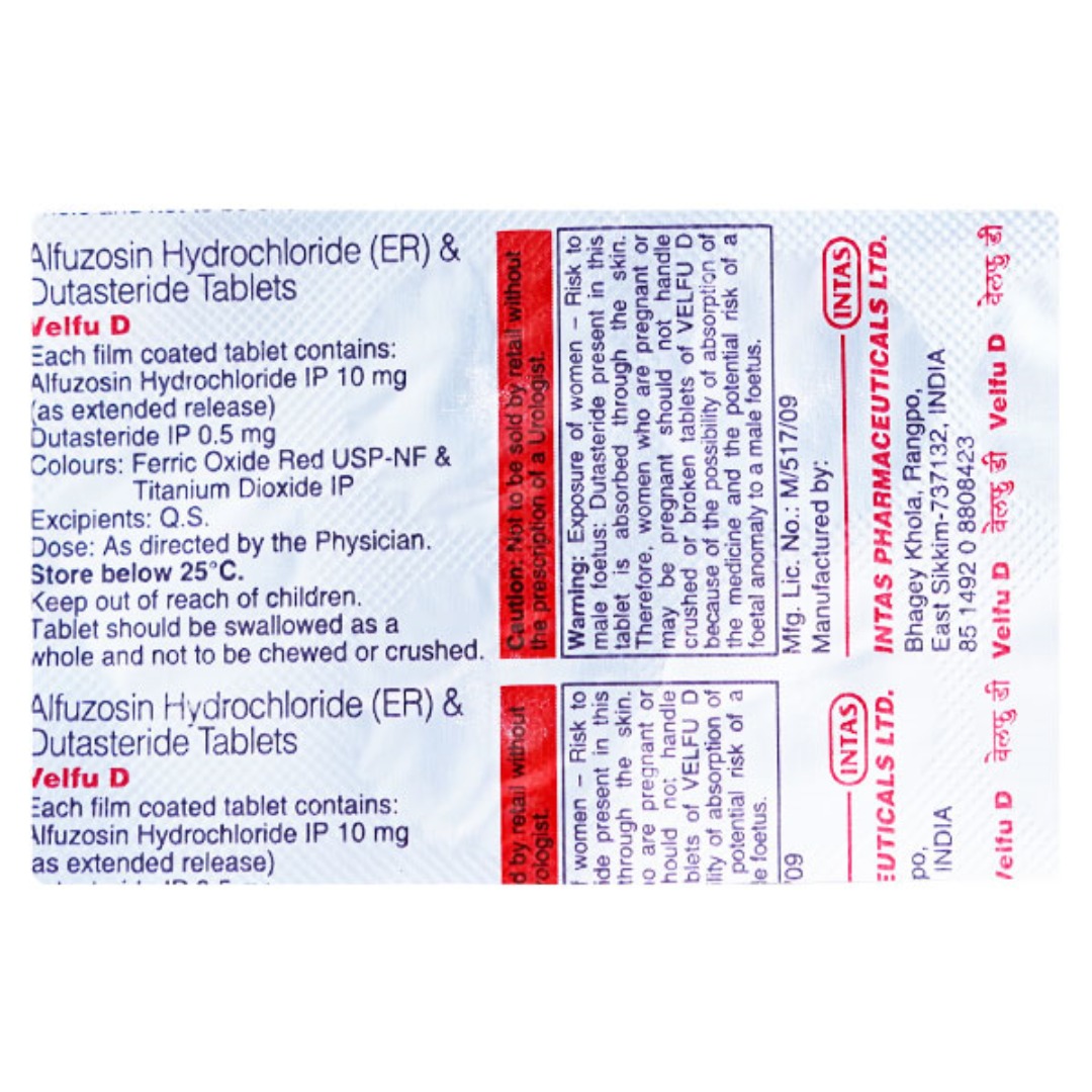 Velfu D 10mg/0.5mg Tablet - Uses, Price, Substitute, Side Effects and ...