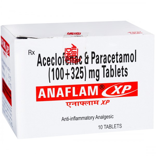 Anaflam XP 100mg/325mg Tablet - Uses, Price, Substitute, Side Effects ...