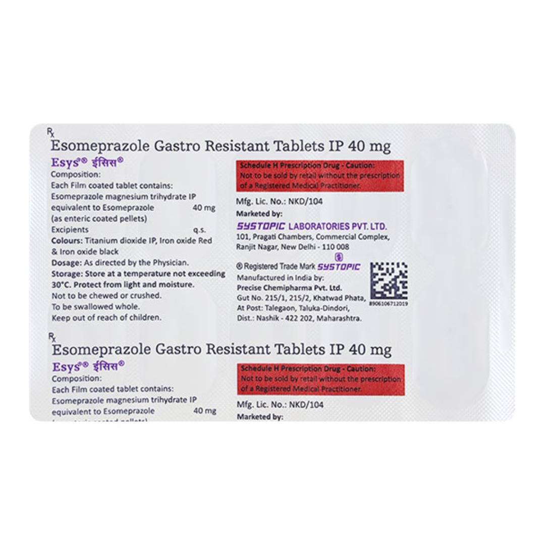 Esys Tablet - Uses, Price, Substitute, Side Effects and Benefits