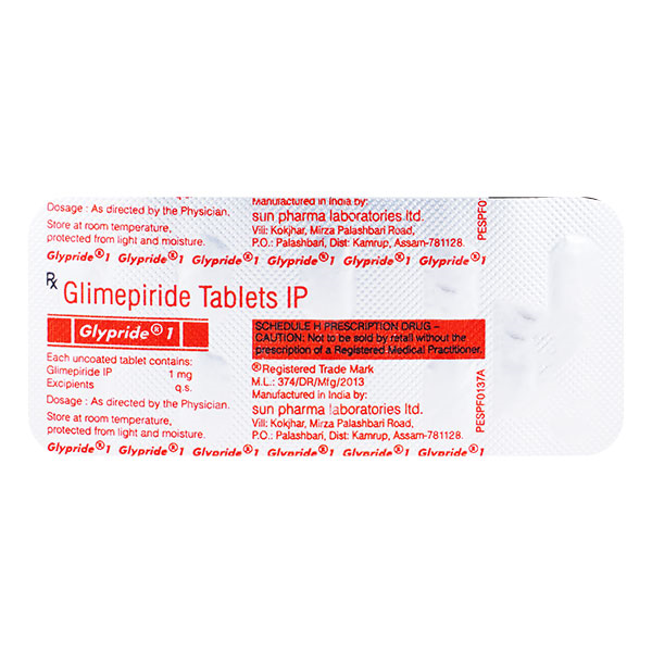 Glypride 1 Tablet - Uses, Price, Substitute, Side Effects and Benefits