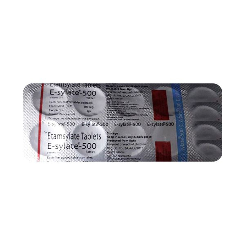 E Sylate 500mg Tablet - Uses, Price, Substitute, Side Effects and Benefits